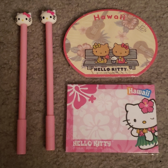 Sanrio | Accessories | Hello Kitty Hula Hawaii Exclusive Post It Note ...
